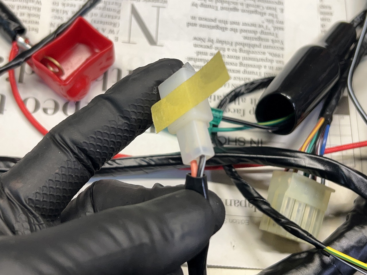 GSX1100S 車検 ハーネス交換 マフラー取付 FCCクラッチ オイル交換など | decoboco