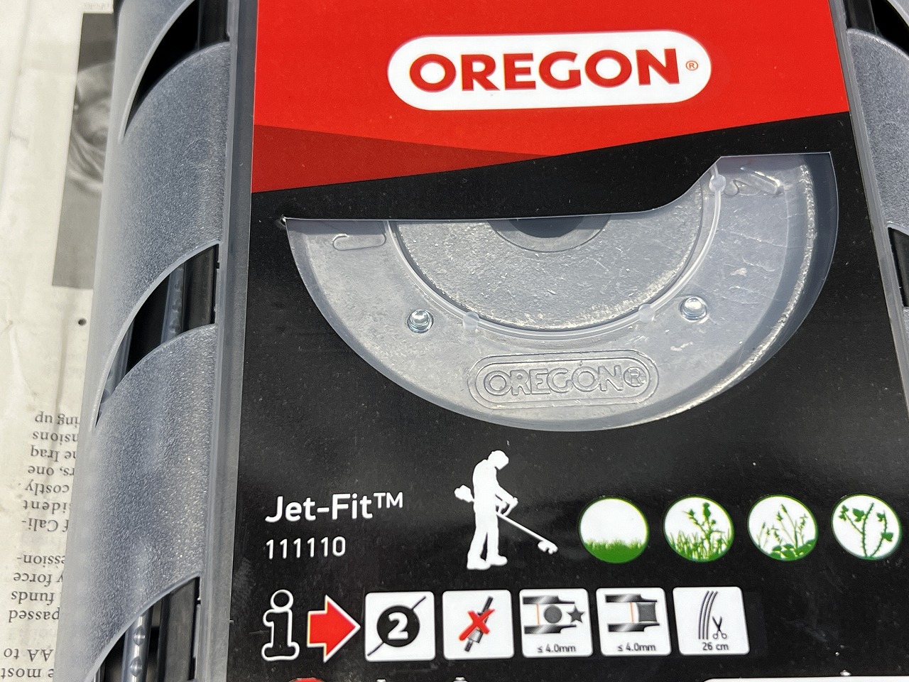 やっと入手♪「挿すだけ」草刈りナイロンコード 超品薄 OREGON ジェットフィット | decoboco