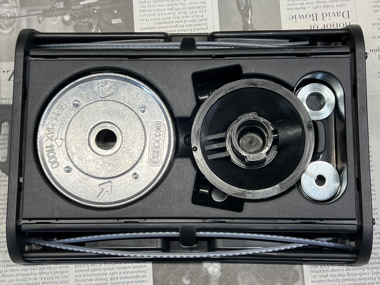 やっと入手♪「挿すだけ」草刈りナイロンコード 超品薄 OREGON ジェットフィット | decoboco