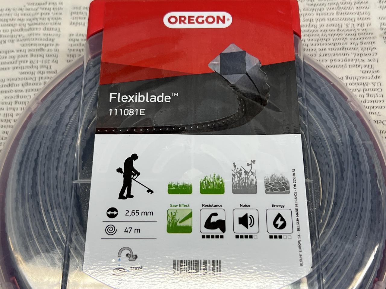 やっと入手♪「挿すだけ」草刈りナイロンコード 超品薄 OREGON ジェットフィット | decoboco